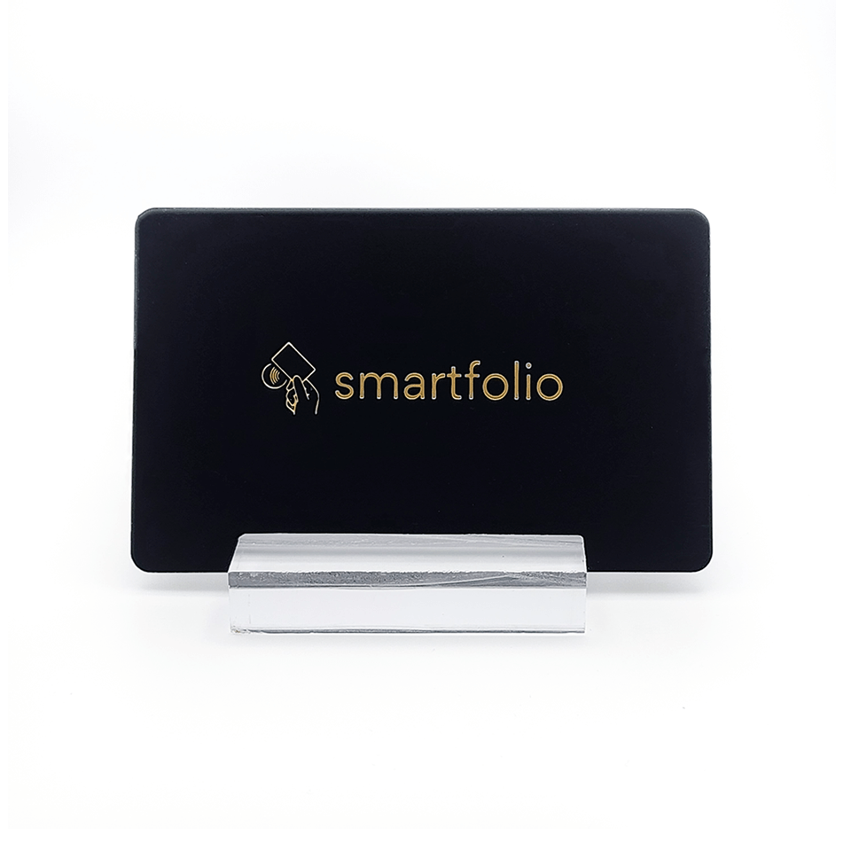 Matte Black PVC Card - Smartfolio